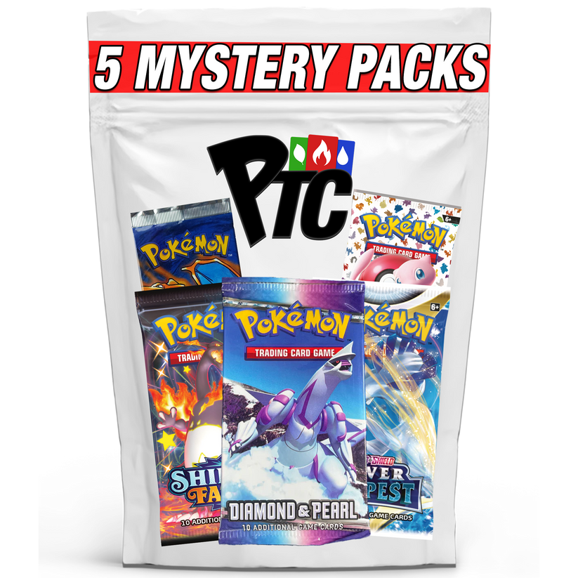 Premier Packs - 5 Pokémon Mystery Booster Packs (1995-2026) – PTC ...